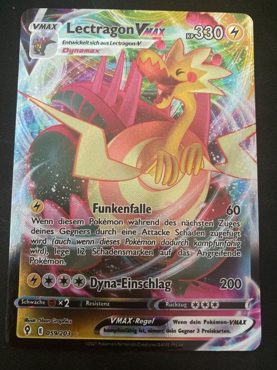 Pokemonkarte Lectragon Vmax (Neu (gemäss Beschreibung)) in Neuhausen für CHF 3 – mit Lieferung ...