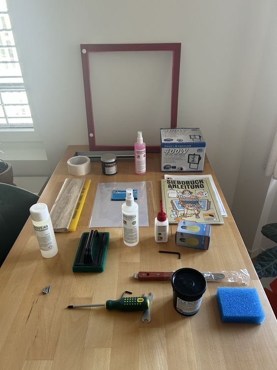 Siebdruck Starter Set DIY Textil Druck Komplett-Set | Kaufen auf Ricardo