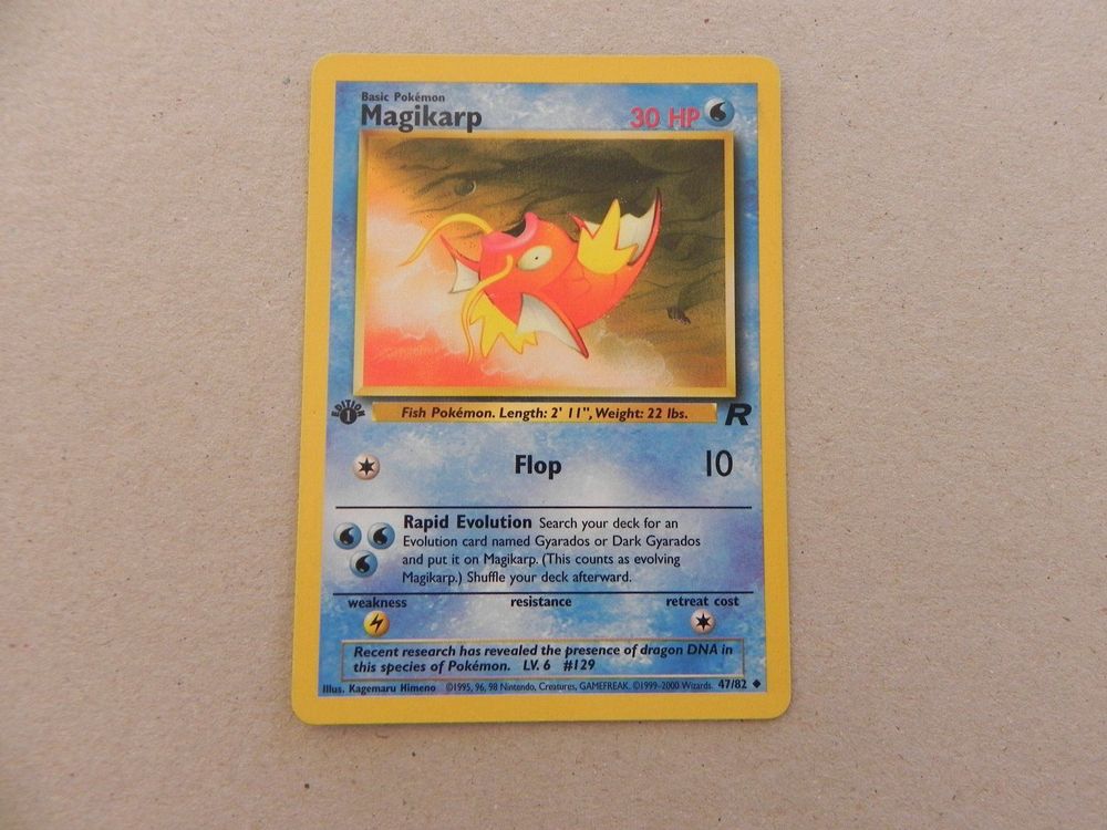 Basic Pokémon 1. Edition Magikarp 2000 (Gebraucht) in Siebnen für CHF 5 ...