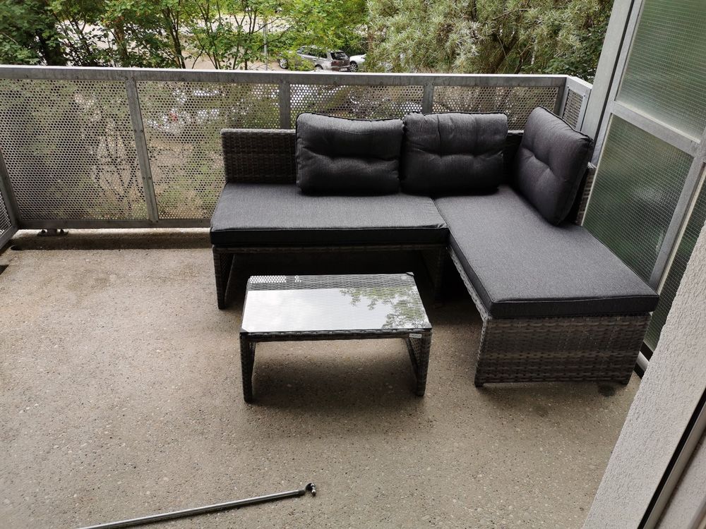 Balkon Lounge aus Rattan | Kaufen auf Ricardo
