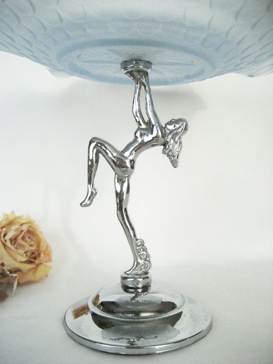 Art Deco Fuss Schale – Figur Glasschale England um 1930 (Gebraucht) in Rieden SG für CHF 86 ...