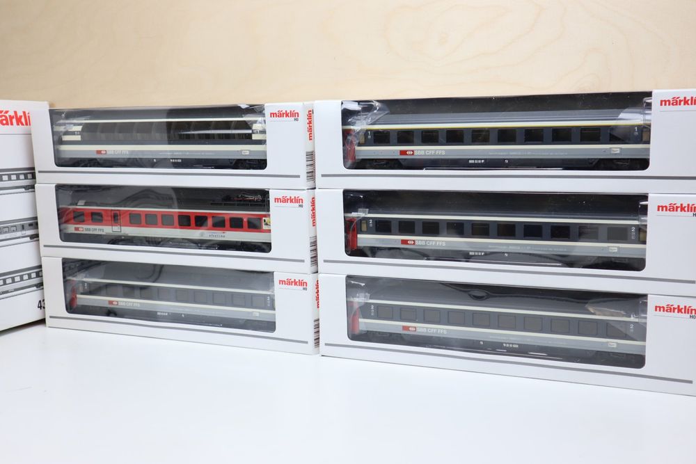 Märklin SBB EuroCity - Schnellzugwagen Set 43670 (Gebraucht) in ...