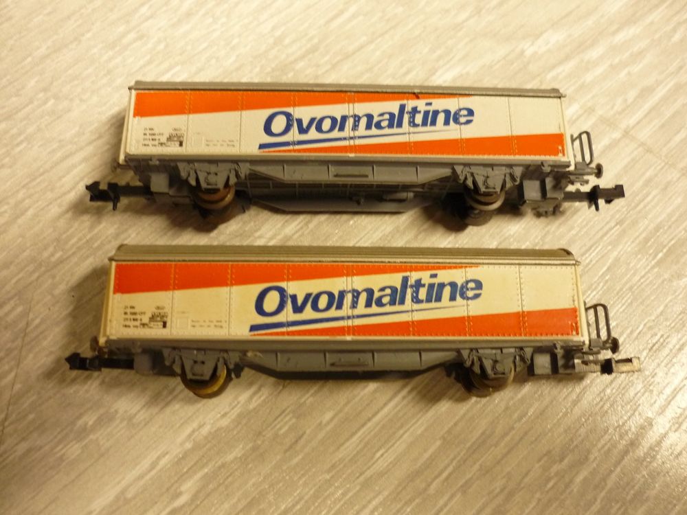 Roco Wagons de train Ovomaltine, lot de 2, vintage (D'occasion) à ...