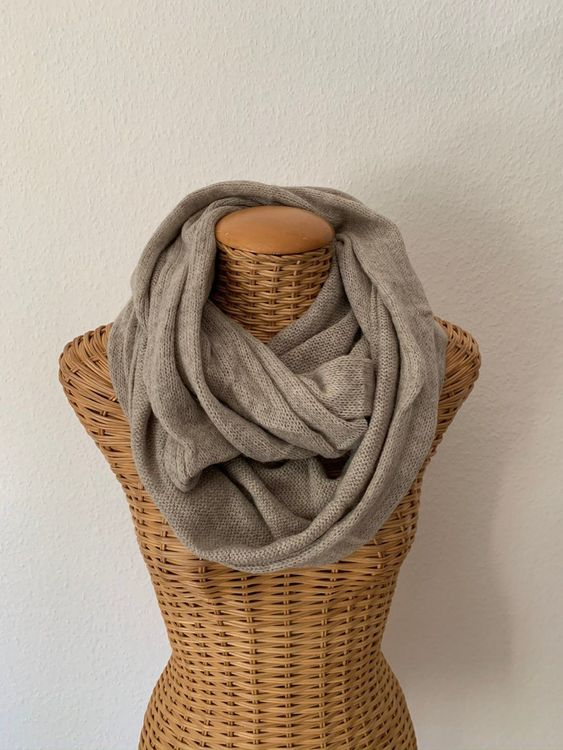 Strick Schlauchschal Loop beige | Kaufen auf Ricardo