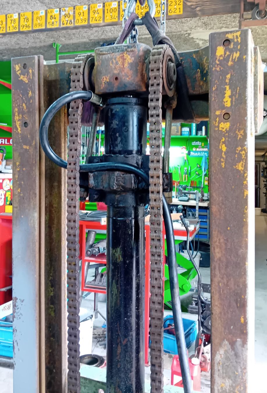Staplermast von Stapler Ideal für Heckanbau an Traktor (Defekt) in ...