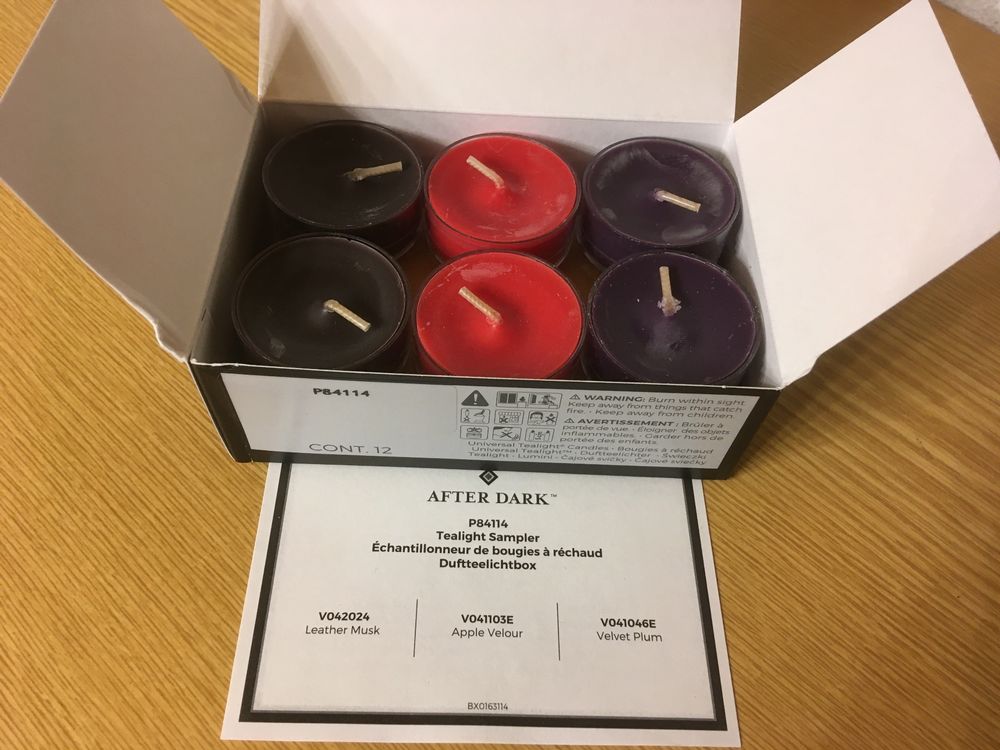 Partylite AFTER DARK Teelicht-Box 12Stück P84114 (Neu und ...