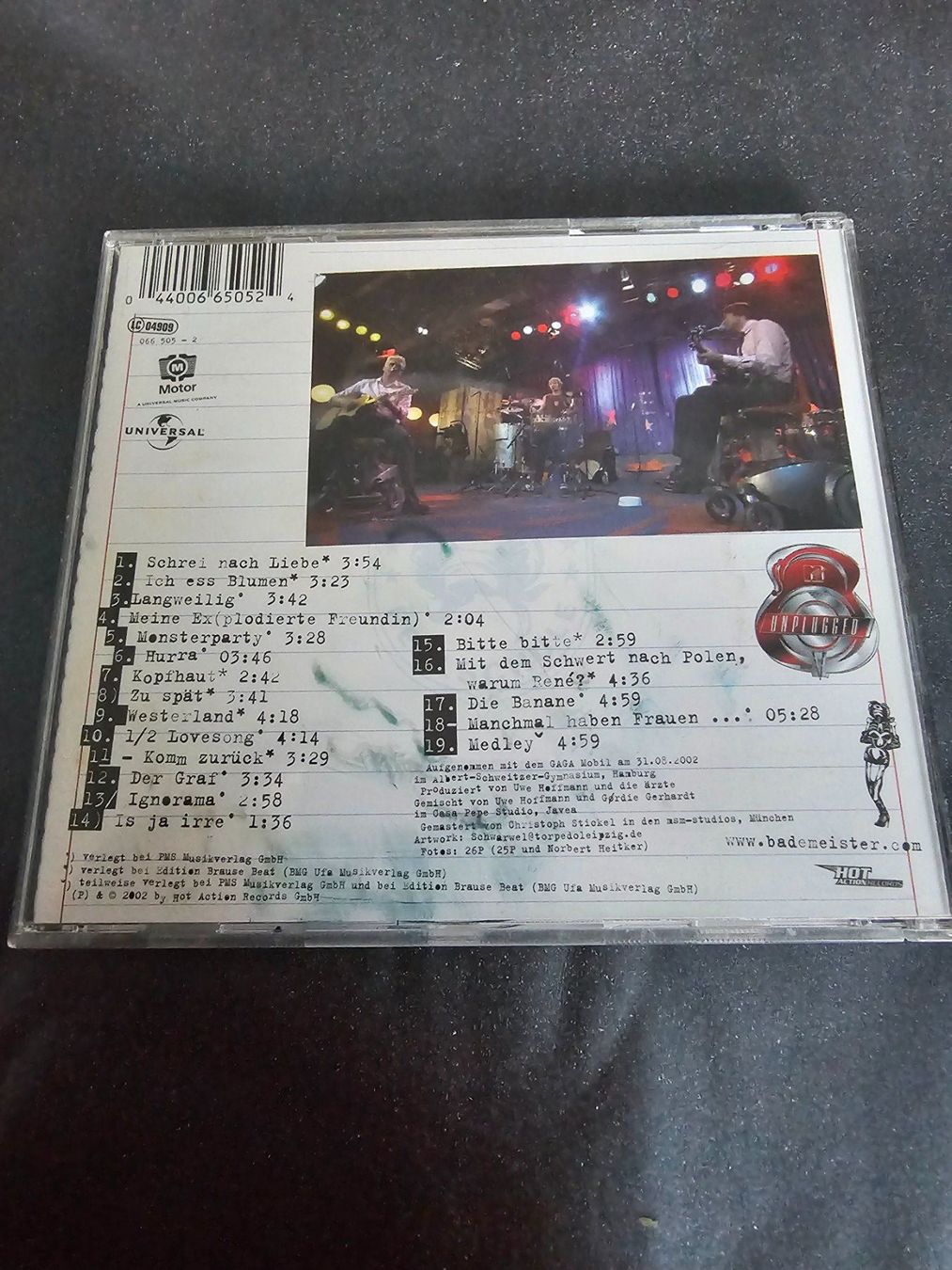 CD - Die Ärzte – Unplugged - Rock 'n' Roll Realschule (2002) (Gebraucht ...