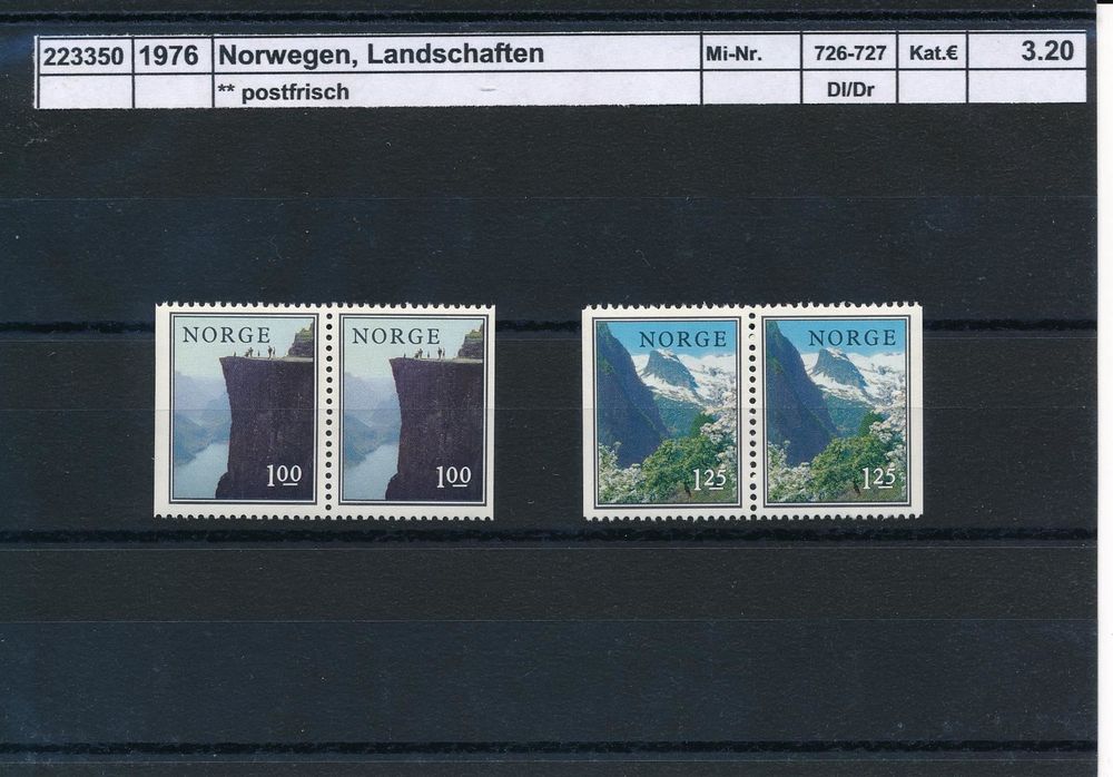 1976 Norwegen, "Landschaften" | Kaufen auf Ricardo