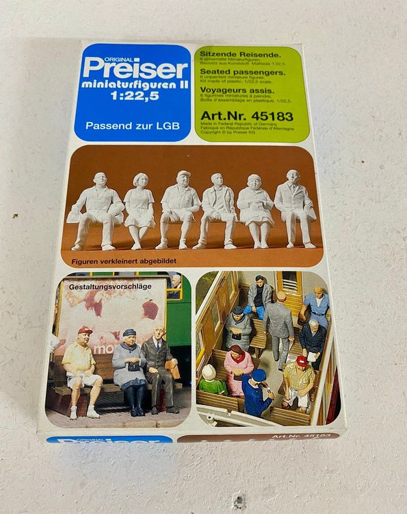 Preiser Figuren unbemalt 1:22,5 45183 (Neu und originalverpackt) in ...