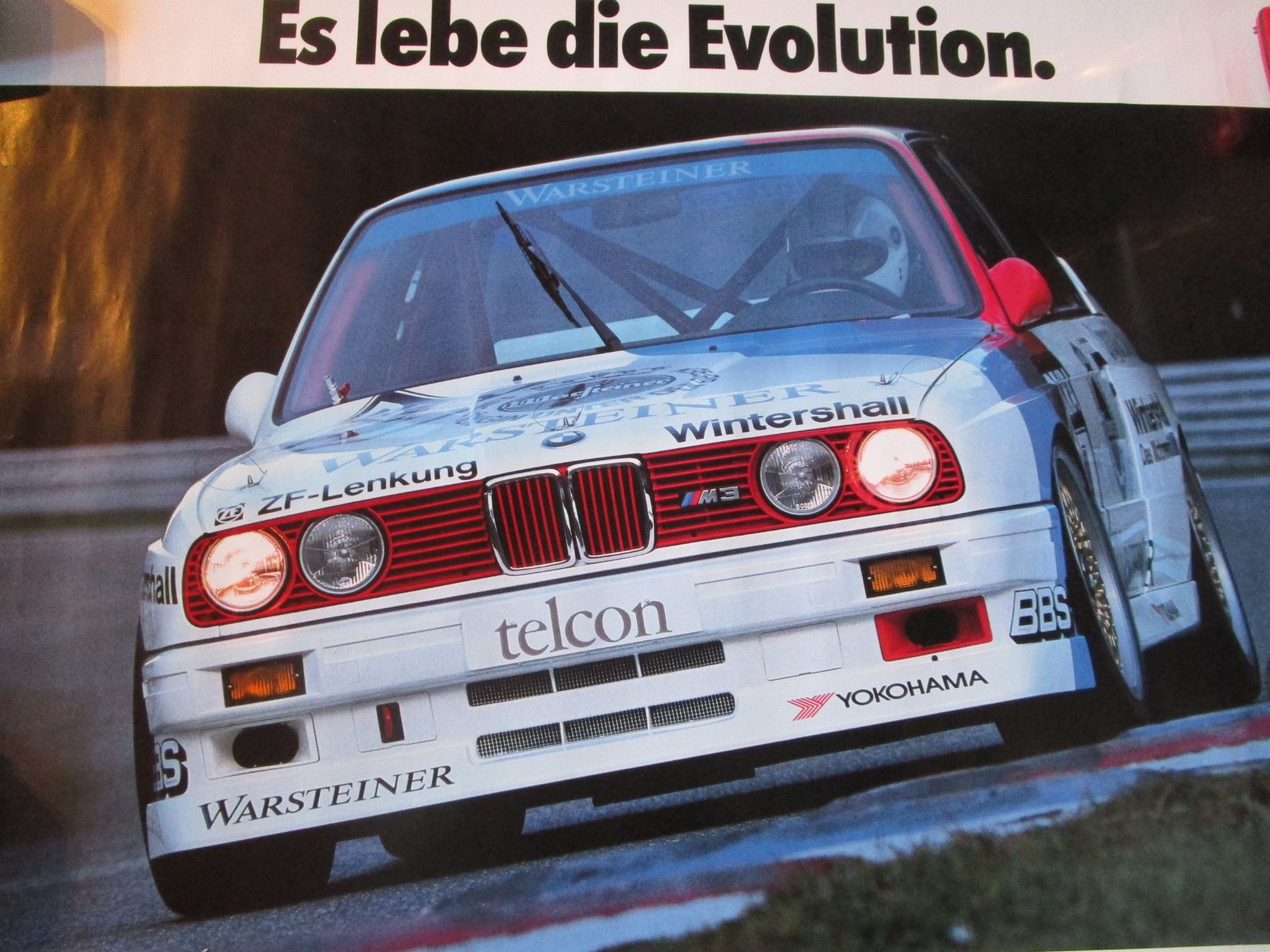 BMW M3 EVOLUTION E-30 DTM BMW WERBE POSTER 90ER SEHR SELTEN (Gebraucht ...