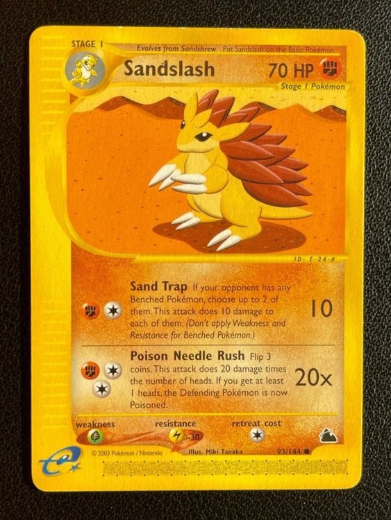 Sandslash 93/144 Pokémon Skyridge 1st. Edition (Neu (gemäss ...