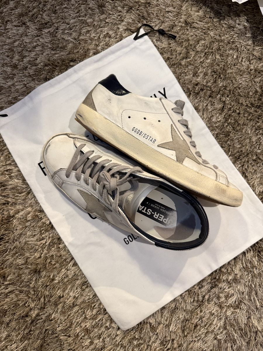 Golden Goose Super-Star Weiss Grösse 40 Lederschuhe (Neu (gemäss ...