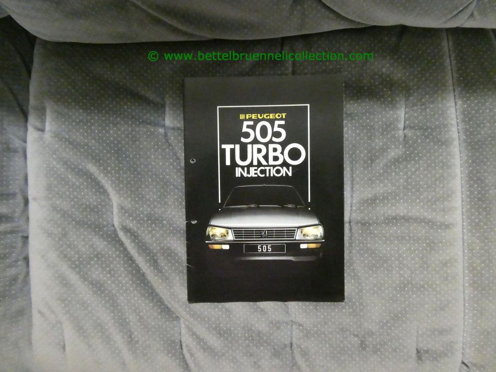 Peugeot 505 Turbo Injection 1986 Prospekt deutsch | Kaufen auf Ricardo