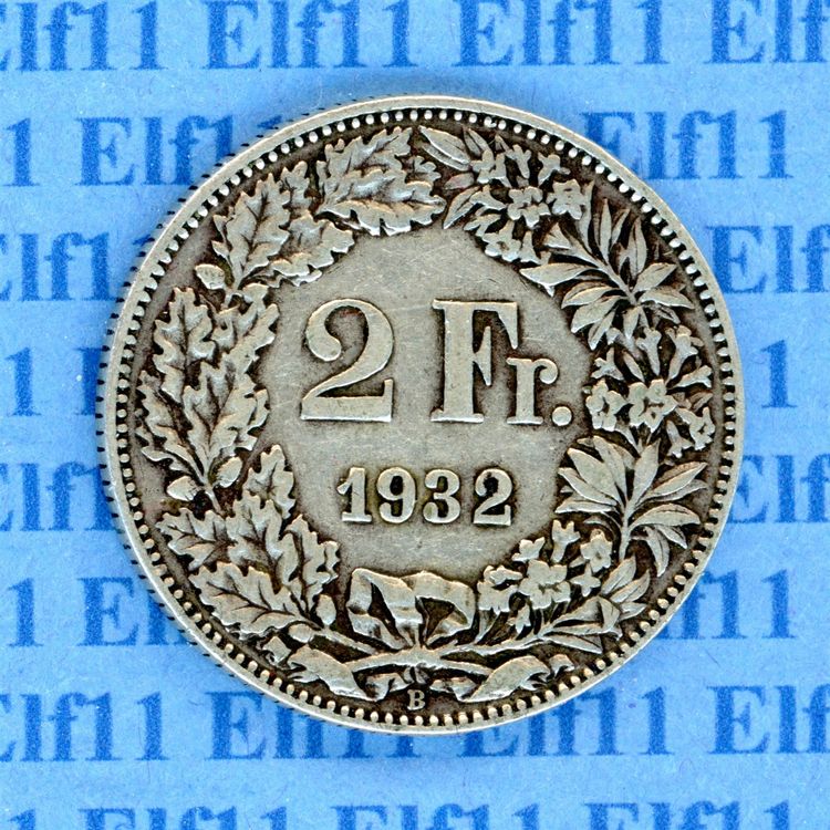 CHF___2.00 1932 ss-vz 2 Franken (Gebraucht) in Widnau für CHF 18 – mit Lieferung auf Ricardo kaufen