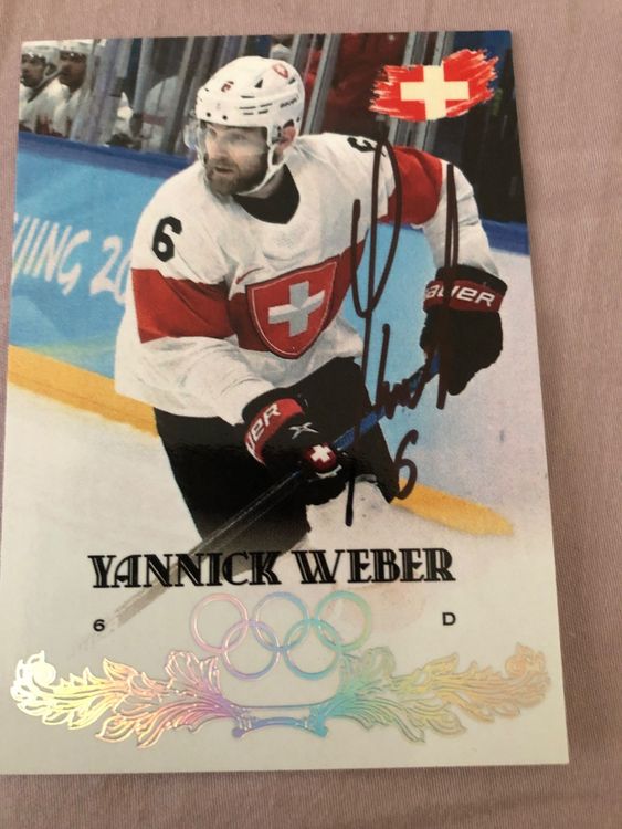 Yannick Weber ZSC Genf SCB Hockey Card signiert (Gebraucht) in Meierskappel für CHF 3 – mit ...