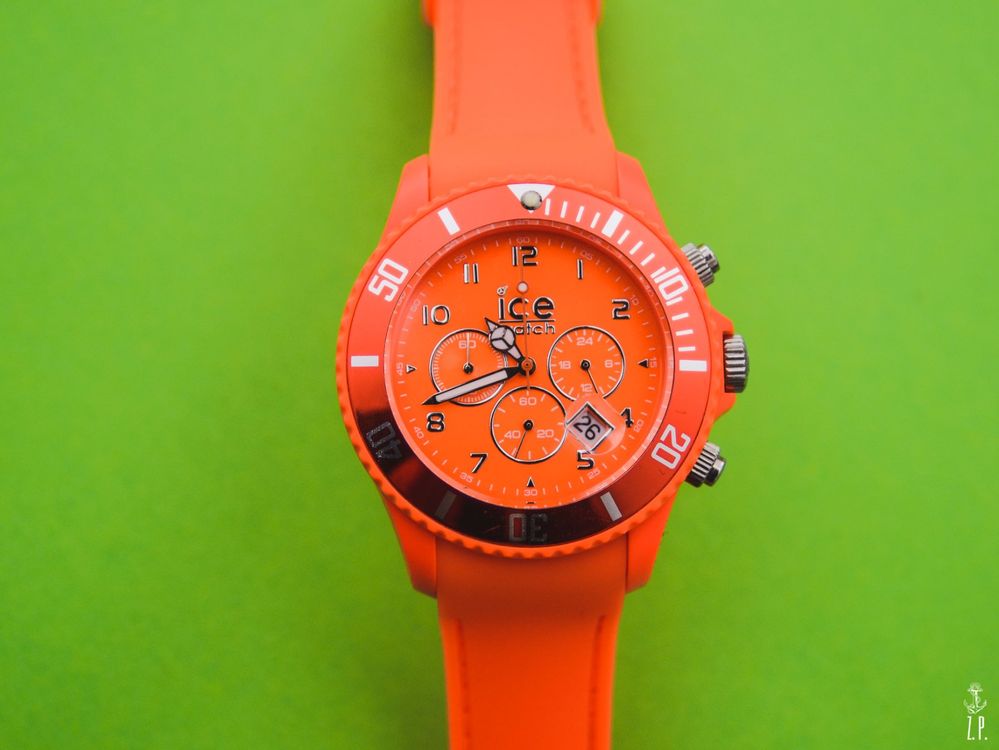 ICE watch Orange Chronograph "Snowflakes in to the crystal" (Gebraucht ...
