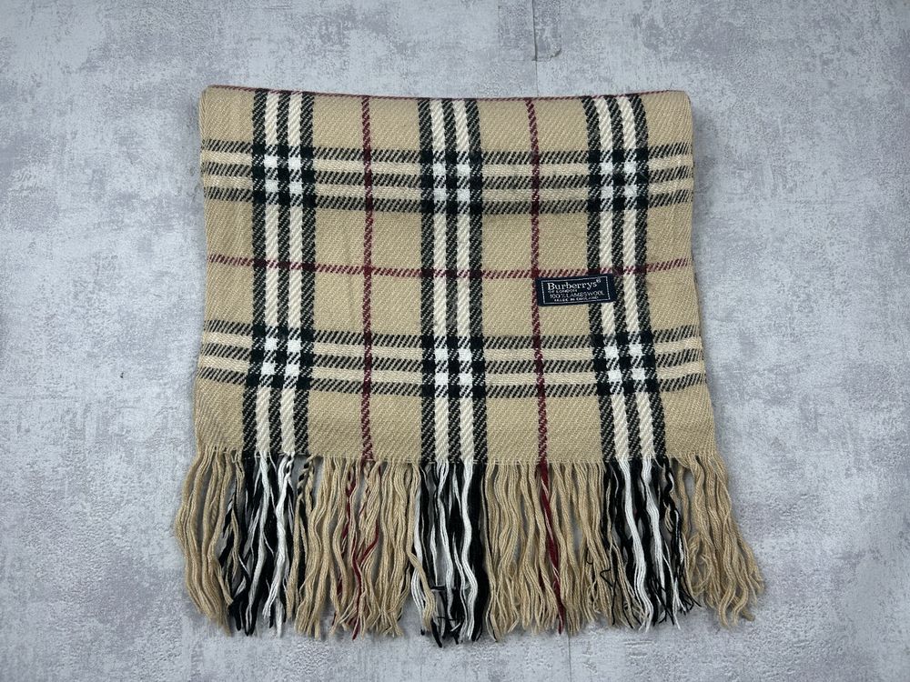 Écharpe Burberry's Beige en laine / Schal / Scarf (Neuf (Voir ...