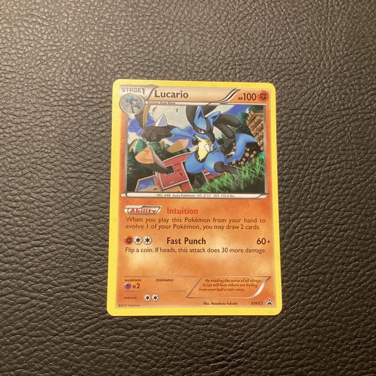BW85 Promo Lucario Holo Eng NM Rare / Low Pop | Kaufen auf Ricardo