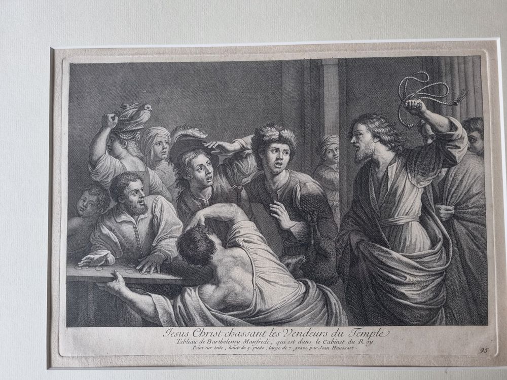 Original Stich: Jean Baptiste Haussard aus der Zeit 1729-42 | Kaufen ...