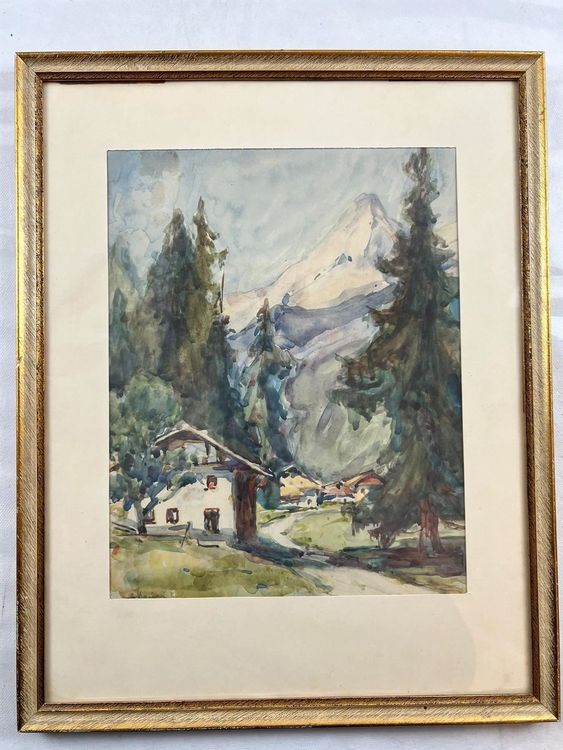 Antike Landschafts Aquarell sig & notiz. (Gebraucht) in Neuhausen am Rheinfall für CHF 1 – mit ...