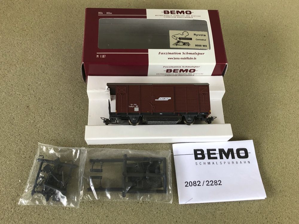 BEMO 2282 143 Gbk-v 5503 Schienenreinigungswagen HOm (Gebraucht) in ...