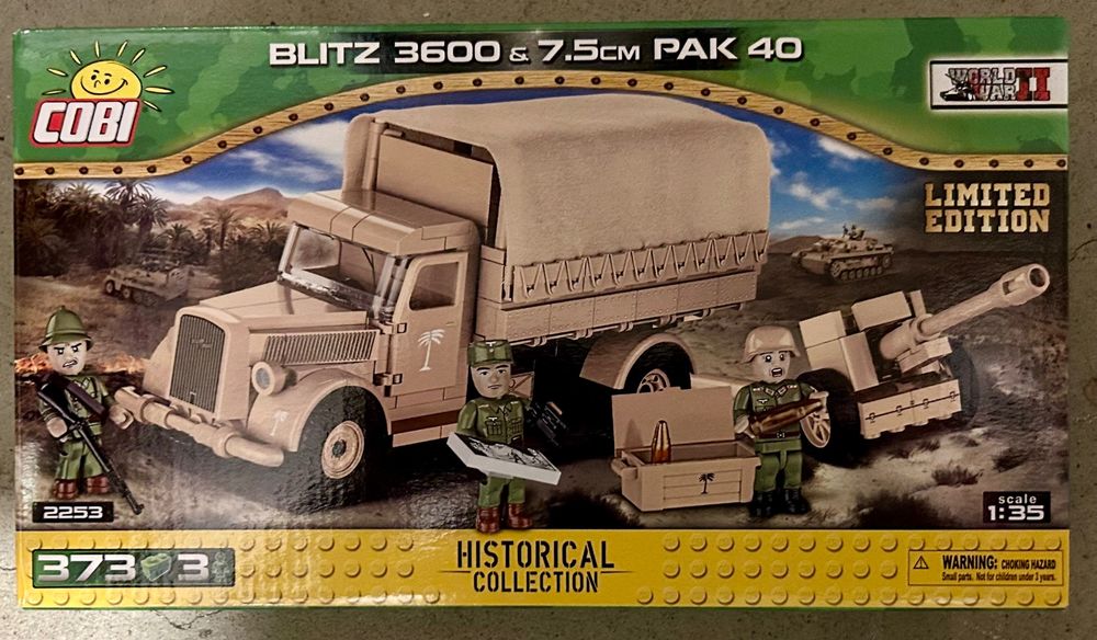 Cobi 2253 Blitz 3600 & 7,5 cm PAK 40 - Neu + OVP +++ (Neu und ...