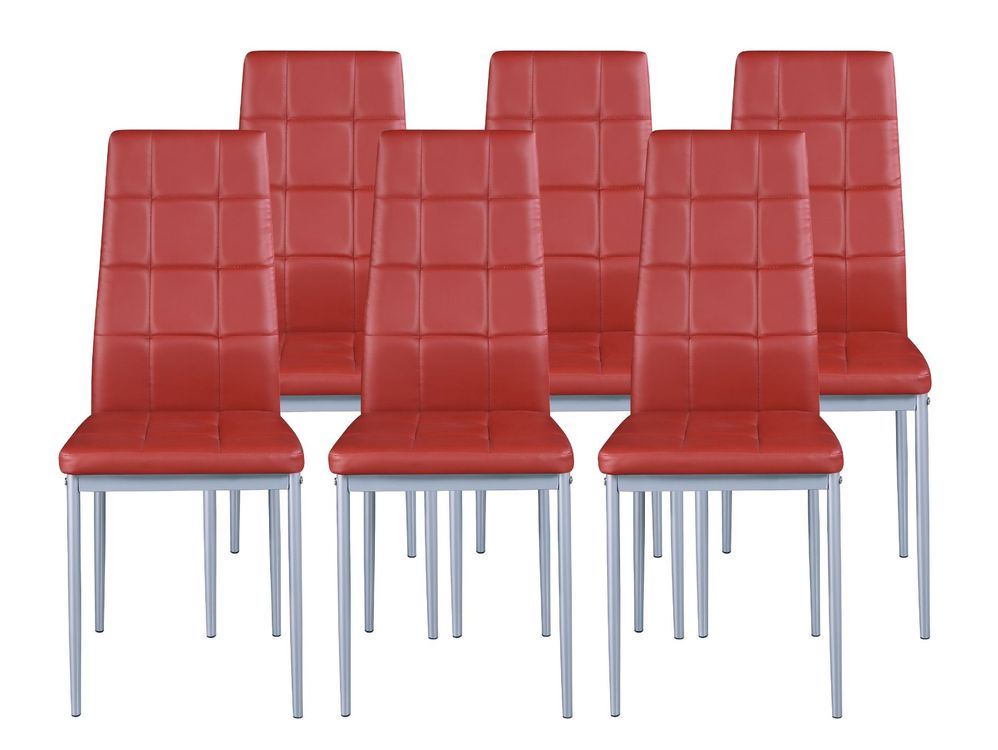 Schöne Esszimmerstühle Leder 6er Set Ebenbild