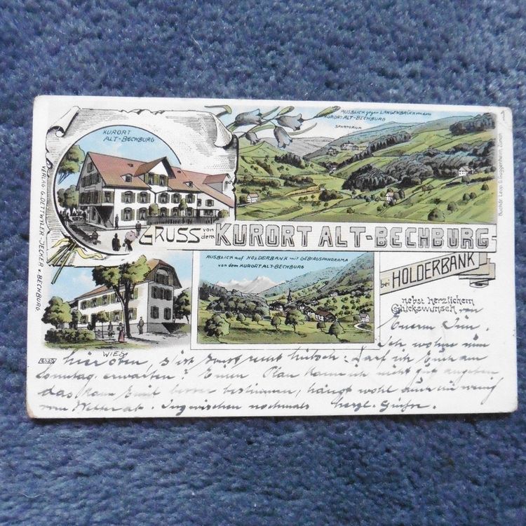 Holderbank,Thal,Litho,1905,Wies,Alt-Bechburg,G.Dettwiler-Jec | Kaufen auf Ricardo