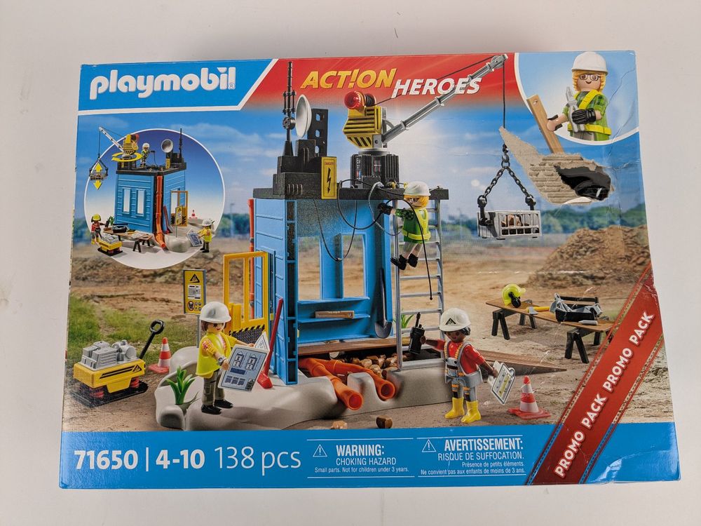 PLAYMOBIL Action Heroes Baustelle (Neu (gemäss Beschreibung)) in ...