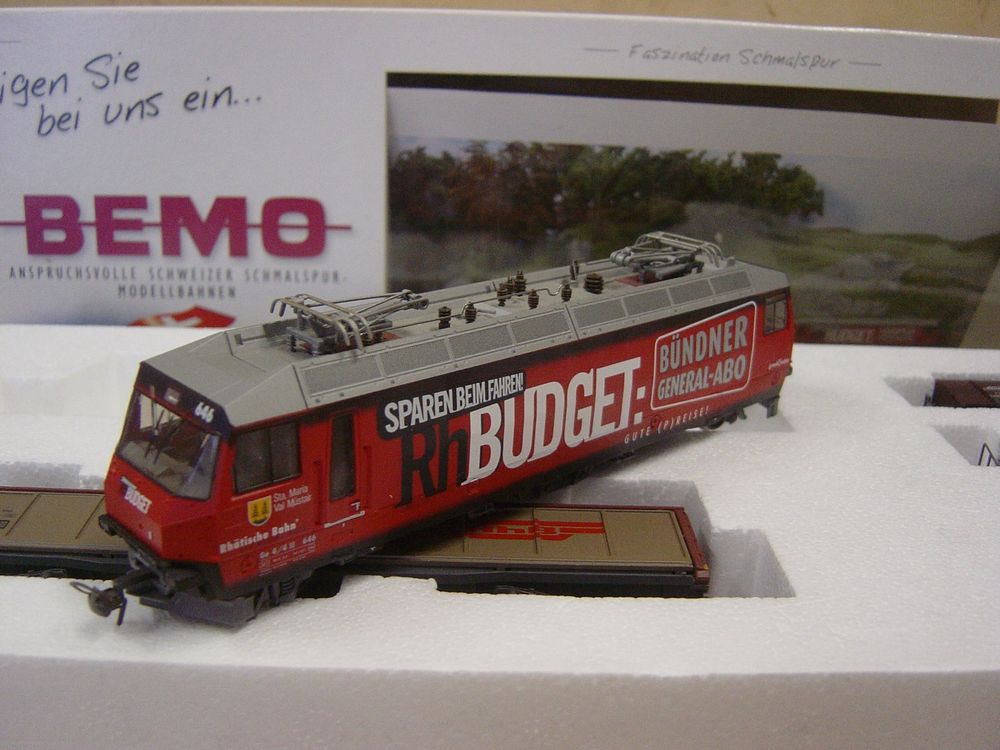 RhB Guterzug Starterset von BEMO in HO-m 72 56 121 (Gebraucht) in ...