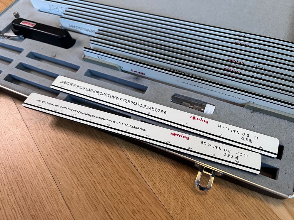 Rotring Controlled Lettering System - VINTAGE / RARITÄT (Gebraucht) in ...