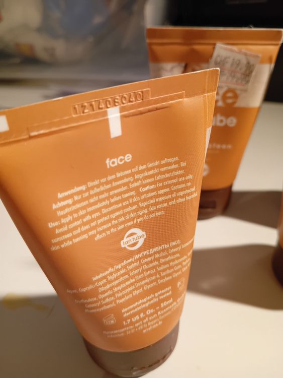 Face Tan Tube Aquacacteen Solarium Creme BRONZER 50mg NEU (Neu und ...