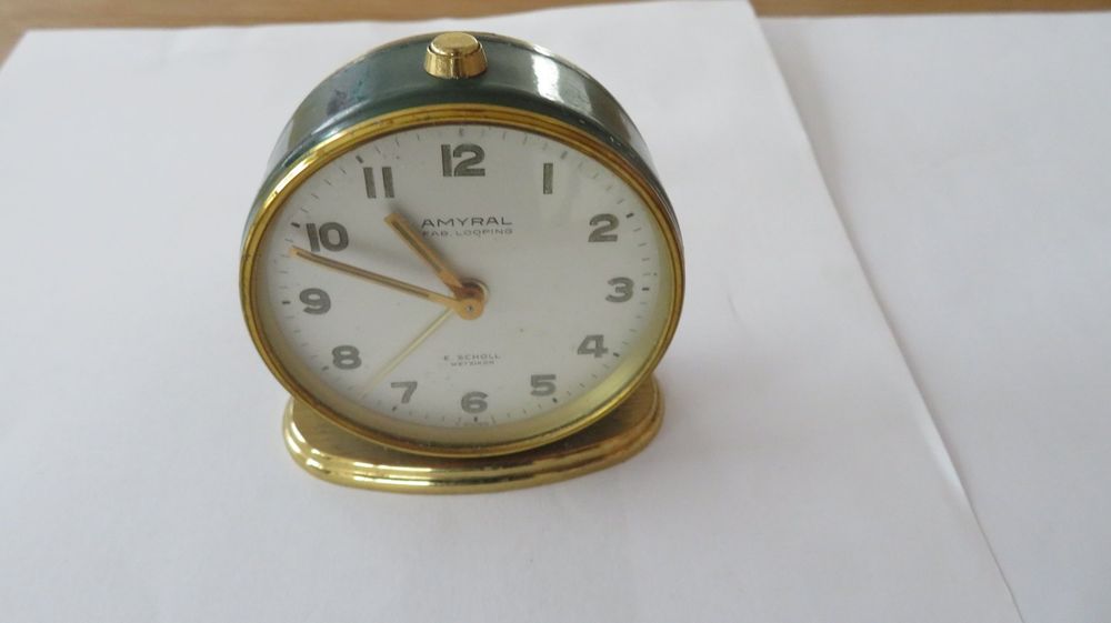 Wecker Vintage 50 iger Jahre Marke AMYRAL Fab Looping (Defekt) in für ...