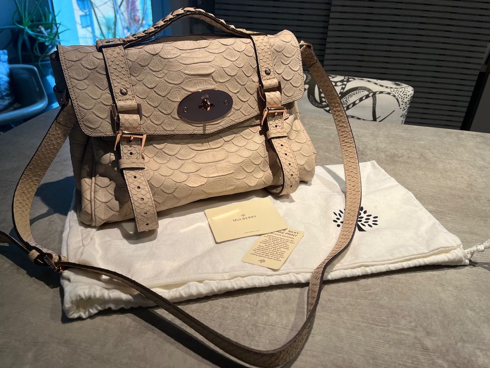 Mulberry Alexa large silky snake print | Kaufen auf Ricardo