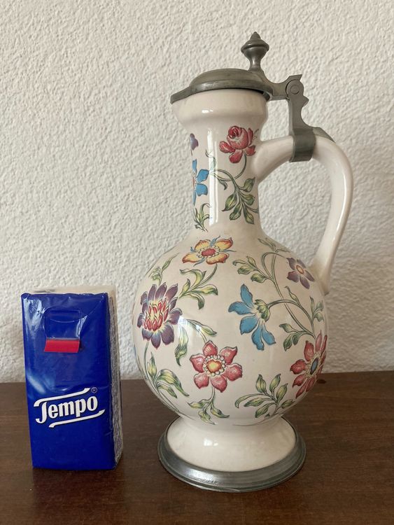 Keramik Krug mit Zinnmontierung, 0,7lt, 23cm | Kaufen auf Ricardo