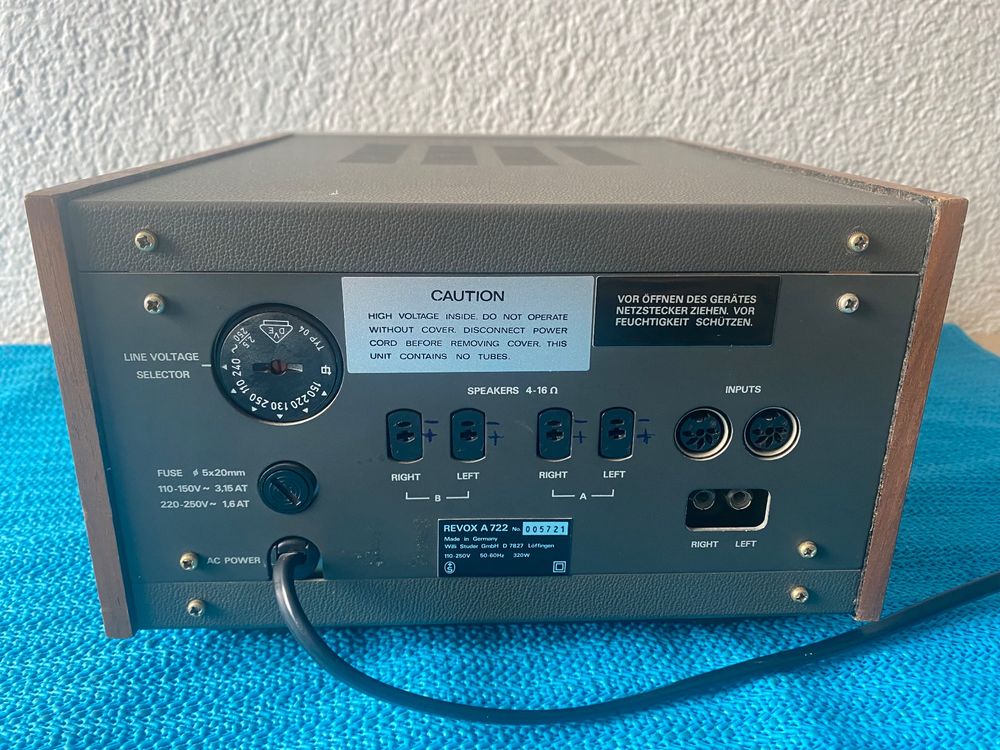 ReVox A 722 Power Amplifier | Kaufen auf Ricardo