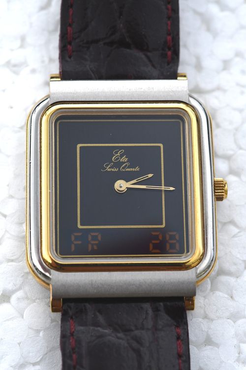 Eta Swiss Quartz Analog Digital Multifunktionsuhr, C 988.431 (Gebraucht ...