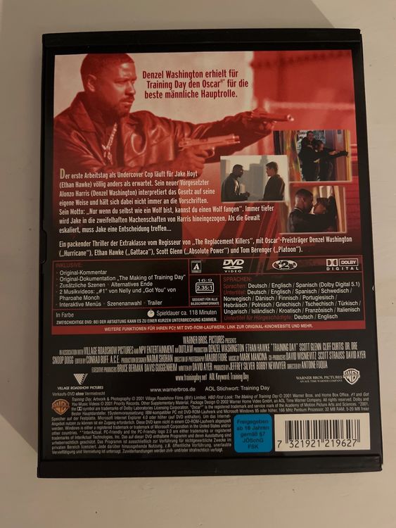 Training day (2001) DVD 📀 - Denzel Washington (Neu (gemäss Beschreibung ...