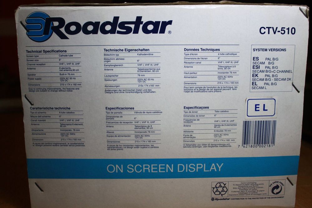 Roadstar CTV-510 (Gebraucht) in für CHF 71 – mit Lieferung auf Ricardo ...