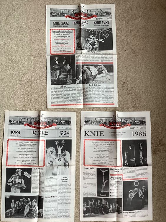 Circus Knie 3 Aktualitäten 1982 1984 1986 | Kaufen auf Ricardo