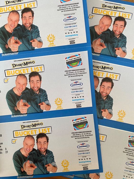 Divertimento The HALL Tickets Kat.1 (1-6) (Neu und originalverpackt) in Wilen (Sarnen) für CHF ...