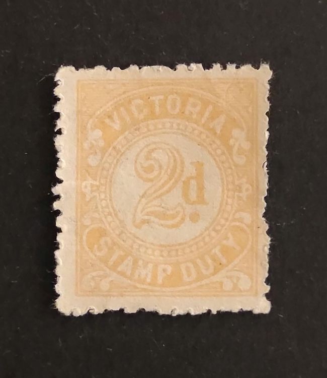 VICTORIA: Stamp Duty 2d. ungestemp. (Gebraucht) in für CHF 1 – mit ...