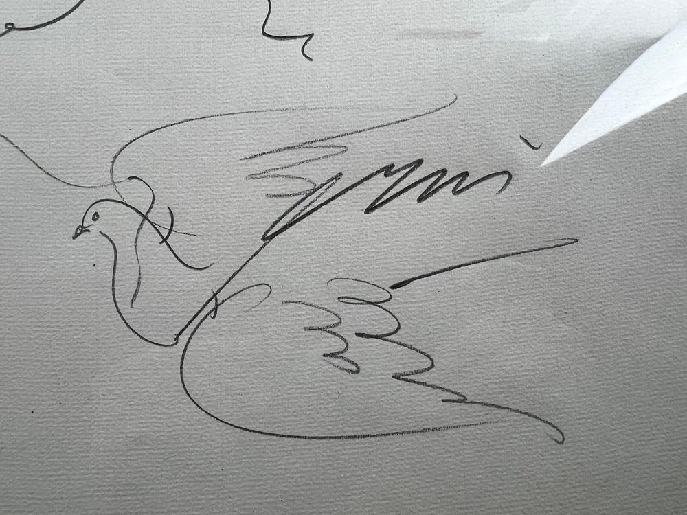 Hans Erni (1909-2015) Original Zeichnung Handsigniert. (Gebraucht) in Neuhausen am Rheinfall für ...