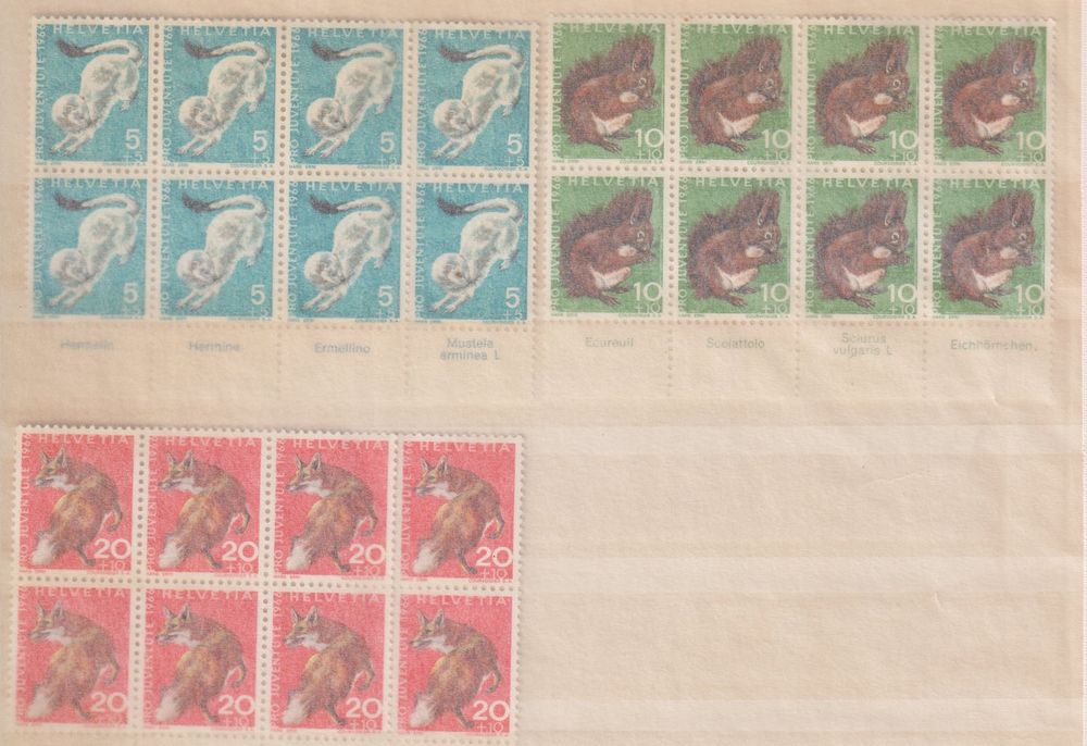 PJ-Block's mit allen Namen. Frankaturgültig 3.- Fr. (3) | Kaufen auf ...