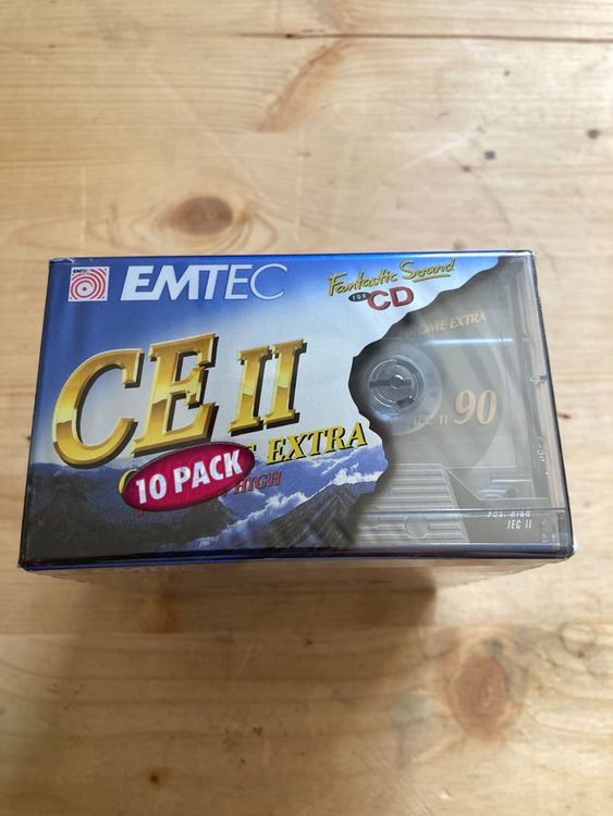 10x EMTEC CE II Type 2 90 min BOX Sealed (Neu und originalverpackt) in ...