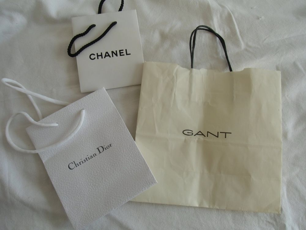 Chanel, Christian Dior , Gant Tragetaschen Papier (Gebraucht) in ...