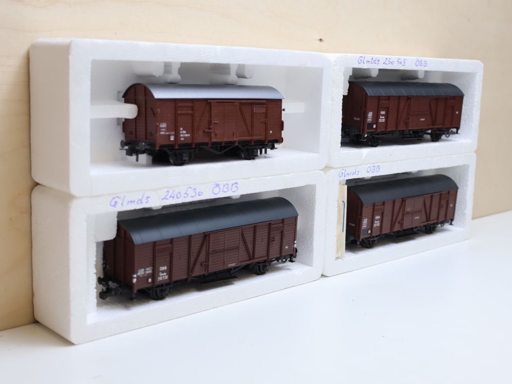 ROCO 4 x ÖBB schöne Güterwagen - 46102/46104 - H0 | Kaufen auf Ricardo