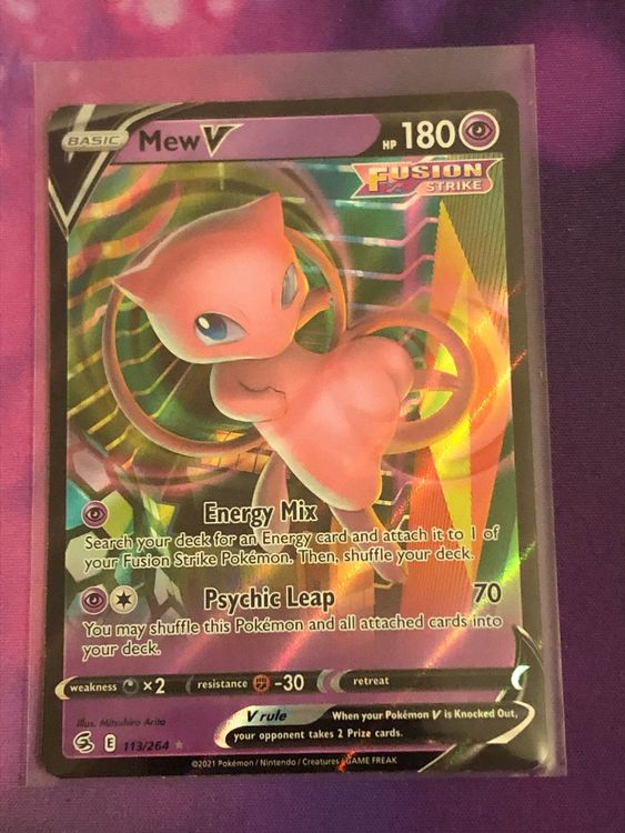 Fusion Strike Mew V 113/264 EN (Neu (gemäss Beschreibung)) in Baar für CHF 9.9 – mit Lieferung ...