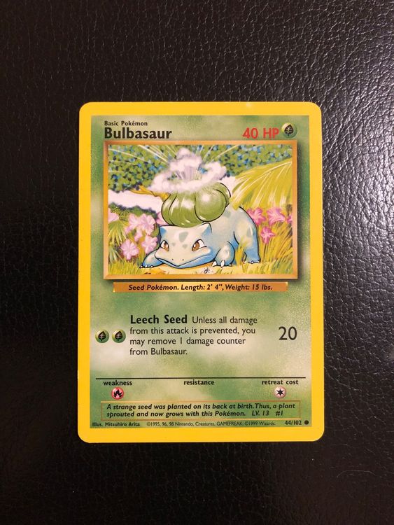 Base Set Bulbasaur 44/102 Ab 1 | Kaufen auf Ricardo