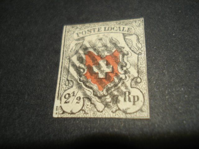 uralte Marke Poste Locale, o, 2 1/2 Rp, mit Kreuzeinfass (Gebraucht) in ...